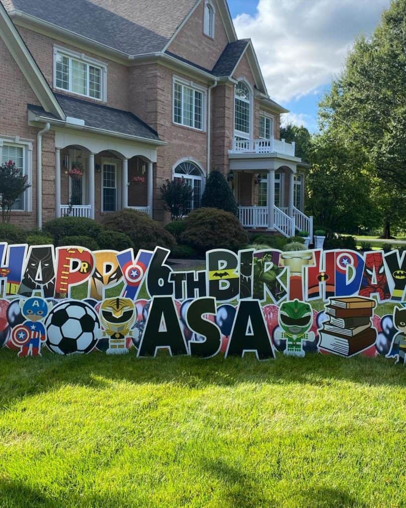 Happy Birthday Yard Card - Calvert Yard Cards Store