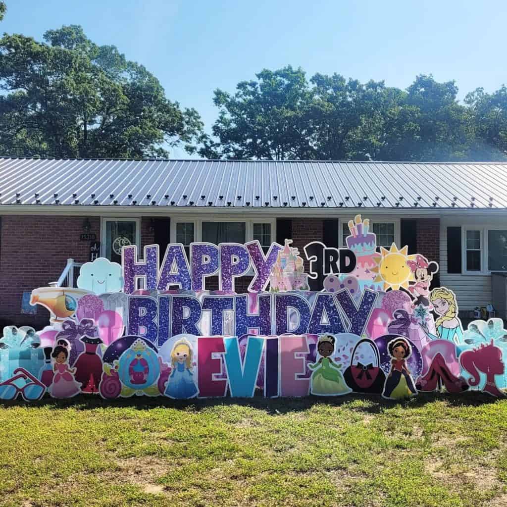 Happy Birthday Yard Card - Calvert Yard Cards Store